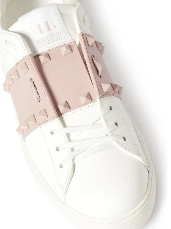 Valentino Garavani Sneaker Rockstud Untitled In Vitello Con Studs - Multicolor