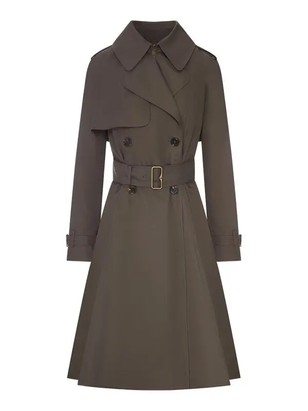 Burberry Pembury Long Gabardine Trench Coat - Multicolor