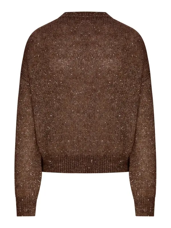 Brunello Cucinelli Lurex Yarn Sweater With Sequins