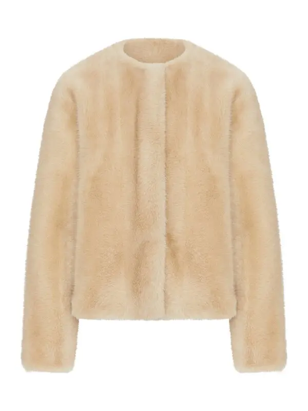 Max Mara Short Eco Fur Jacket - Multicolor