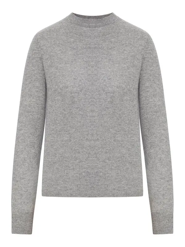 Max Mara Crewneck Cashmere Sweater - Gray