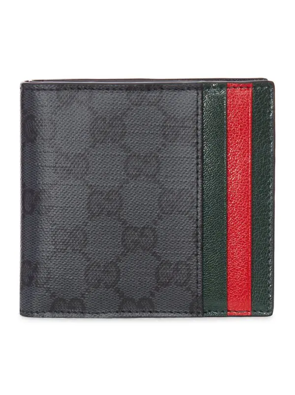 Gucci Bi-fold Wallet With Card Slot And Web Ribbon