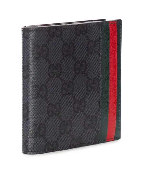 Gucci Bi-fold Wallet With Card Slot And Web Ribbon