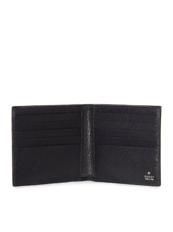 Gucci Bi-fold Wallet With Card Slot And Web Ribbon