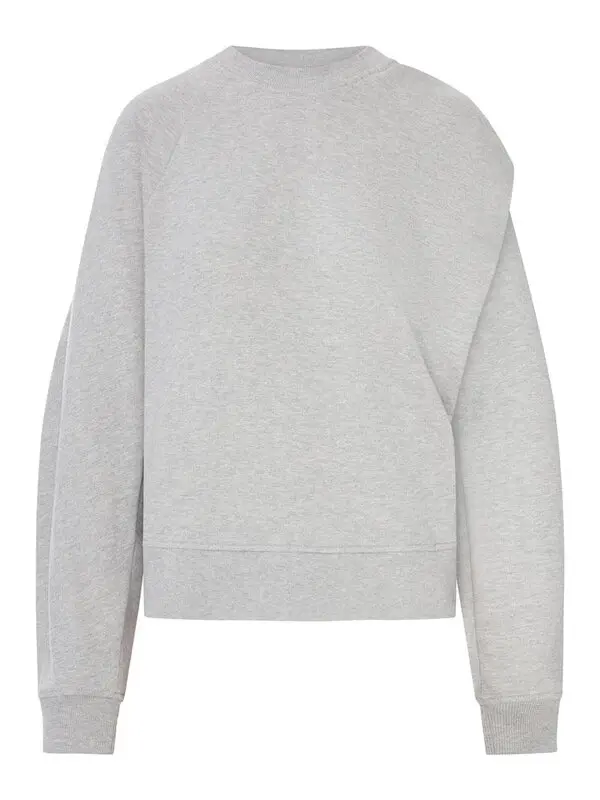 Dries Van Noten Cotton Sweatshirt With Drape On The Back - Multicolor