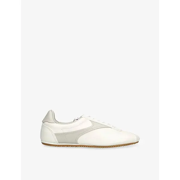 Bottega Veneta Shot Lace-up Leather Trainers - Bone