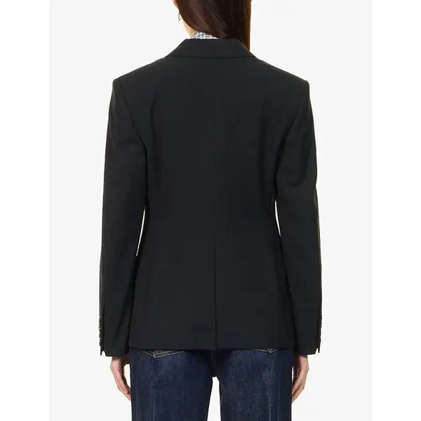 ME+EM Single-breasted Peak-lapel Woven Blazer