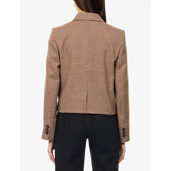 ME+EM Slim-fit Cropped Woven Blazer