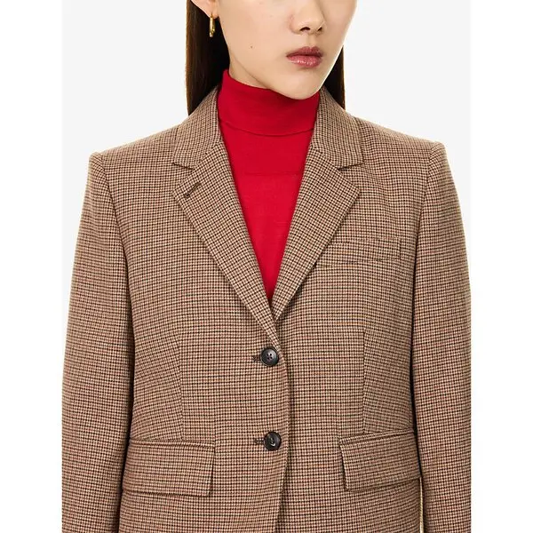 ME+EM Slim-fit Cropped Woven Blazer