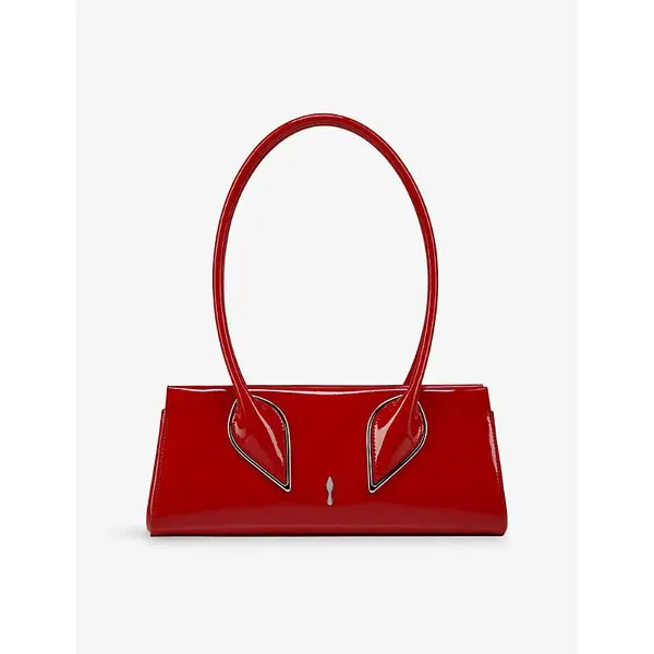 CHRISTIAN LOUBOUTIN Venus Baguette Patent Leather Shoulder Bag - Empire