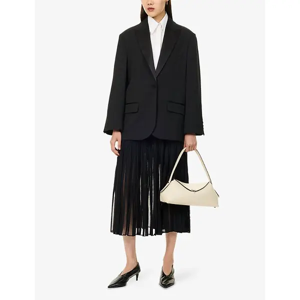ME+EM Oversized Tux Wool-blend Blazer