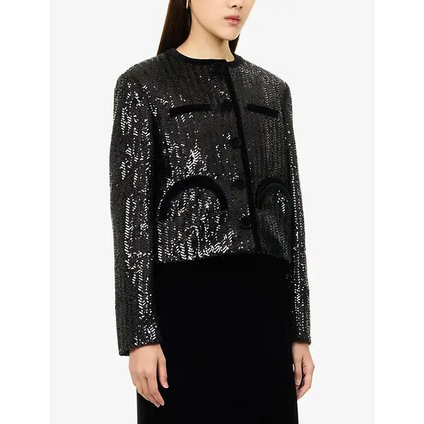 BLAZÉ MILANO All About You Sequinned Bolero Jacket
