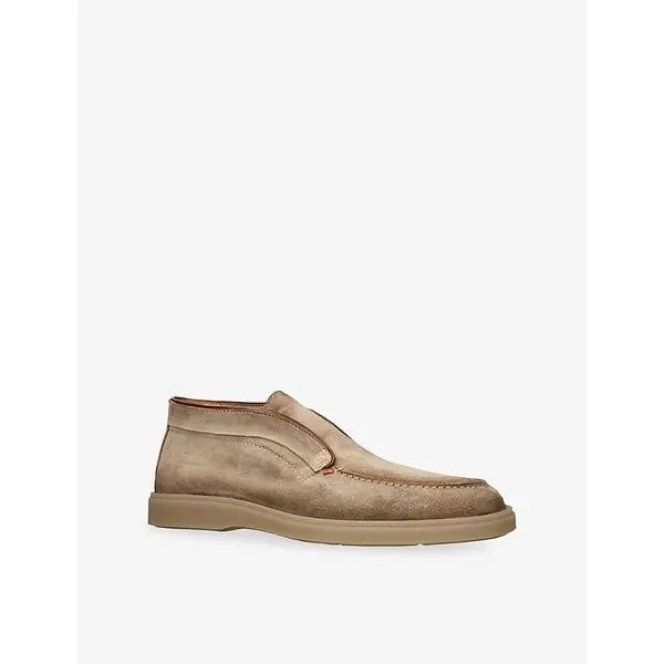 Santoni Detroit Suede Loafers