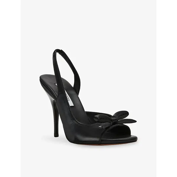 Steve Madden Flounce Satin Heeled Sandals