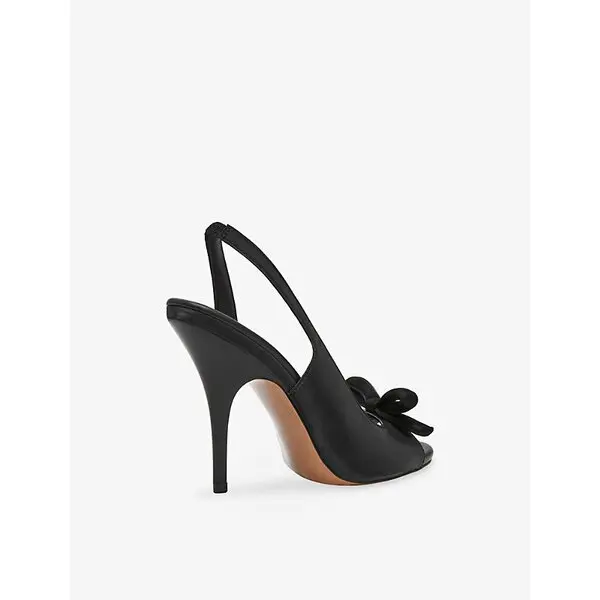 Steve Madden Flounce Satin Heeled Sandals