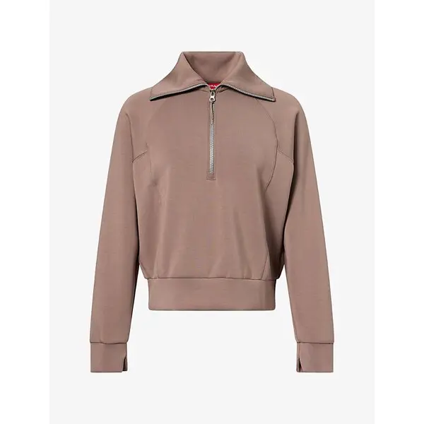 Spanx Airessentials® Half Zip Jersey Sweatshirt - Ironstone