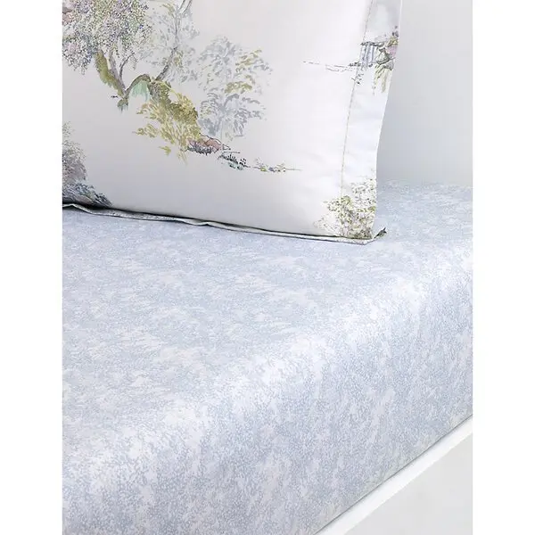 YVES DELORME Lande Cotton Fitted Sheet