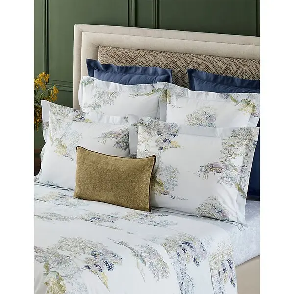 YVES DELORME Lande Cotton Fitted Sheet