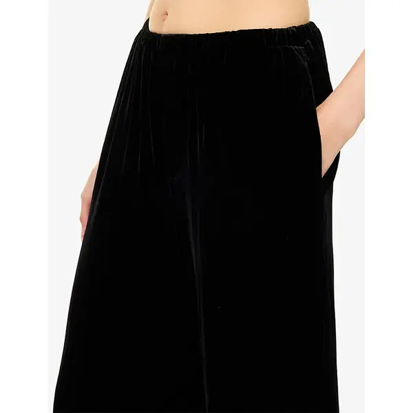 ROHE FRAMES Relaxed Straight-leg Silk-velvet Trousers