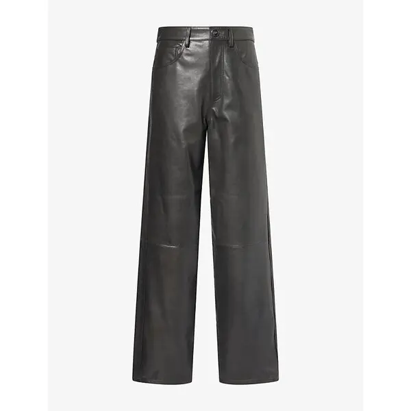 ROHE FRAMES Bruun Wide-leg Leather Trousers