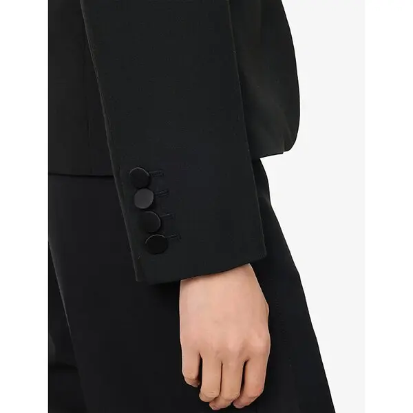 ME+EM Contour-fit Wool-blend Blazer