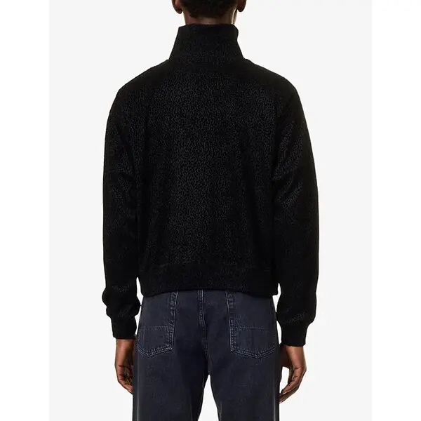 BASKETCASE Panther Print Woven Track Jacket