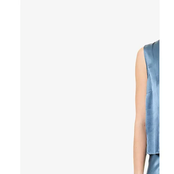 Rails Anya Bias-cut Satin Midi Skirt