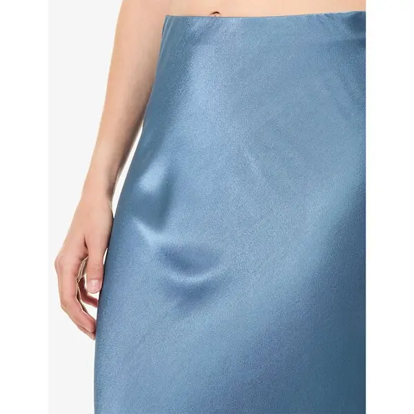 Rails Anya Bias-cut Satin Midi Skirt