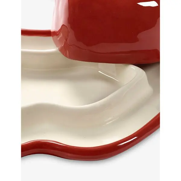 SERAX Lips Les Objets Mouleversants Lips Stoneware Dish With Lid
