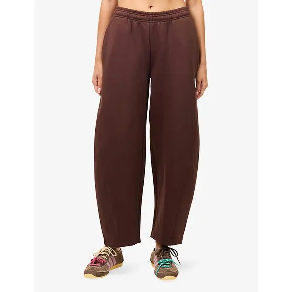 ADANOLA Logo-plaque Barrel-leg Cotton Jogging Bottoms