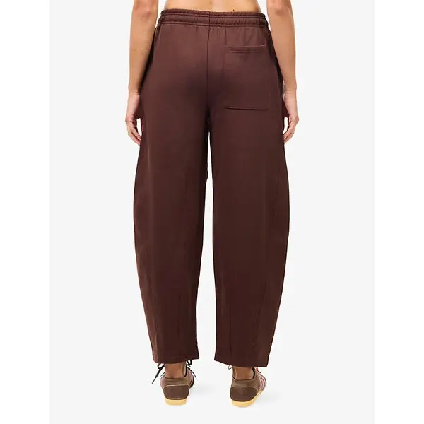 ADANOLA Logo-plaque Barrel-leg Cotton Jogging Bottoms