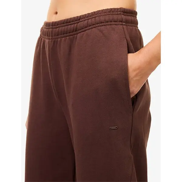 ADANOLA Logo-plaque Barrel-leg Cotton Jogging Bottoms