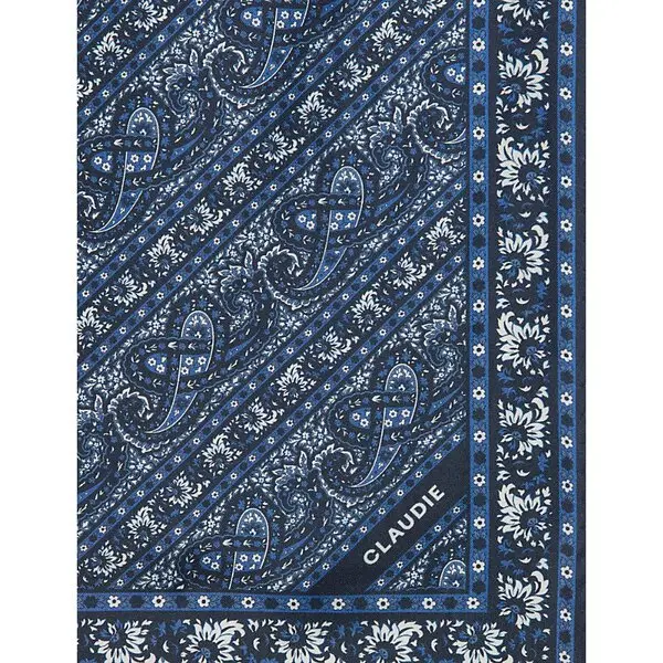 Claudie Pierlot Paisley-print Square Silk Scarf 65cm X 65cm
