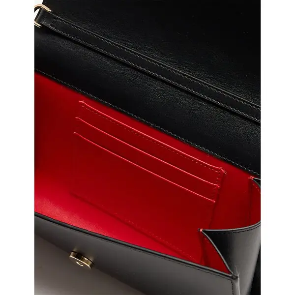 CHRISTIAN LOUBOUTIN Bettina Leather Wallet-on-chain - Black