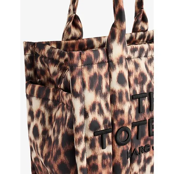 Marc Jacobs Medium Leopard Woven Tote Bag