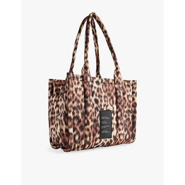 Marc Jacobs Medium Leopard Woven Tote Bag