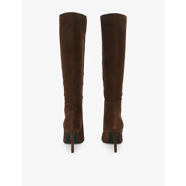 Kurt Geiger Candy Knee Suede Heeled Knee-high Boots