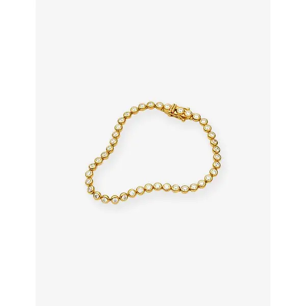 MISSOMA Tennis Round 18ct -plated Brass Bracelet