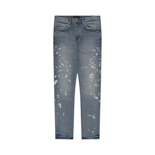 PURPLE BRAND Manganese Paint Emb Straight Jeans 'mid Indigo