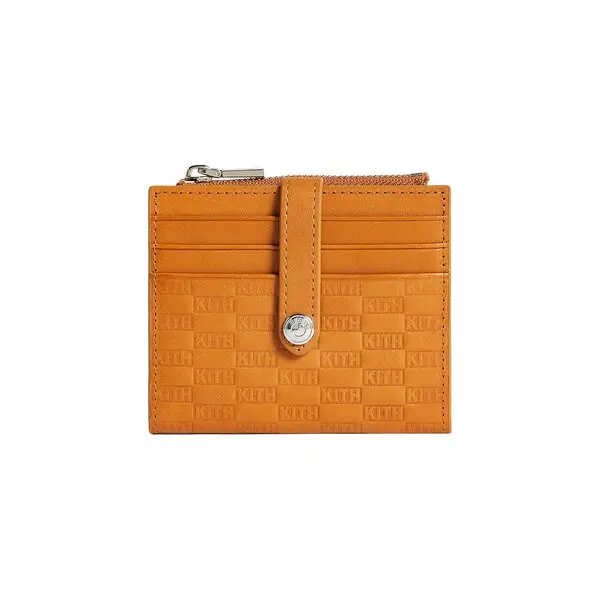 Kith For Bmw Zip Cardholder 'camel