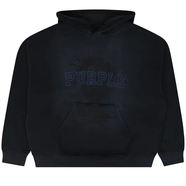 PURPLE BRAND French Terry Arc Logo Hoodie