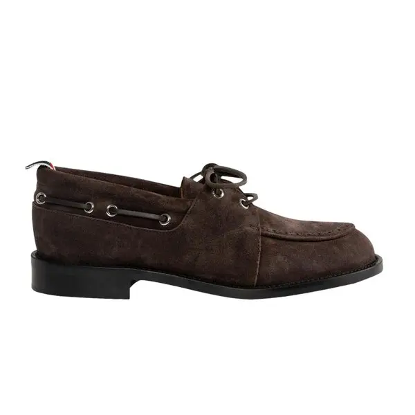 Thom Browne Padded Boat Shoe 'dark - Brown