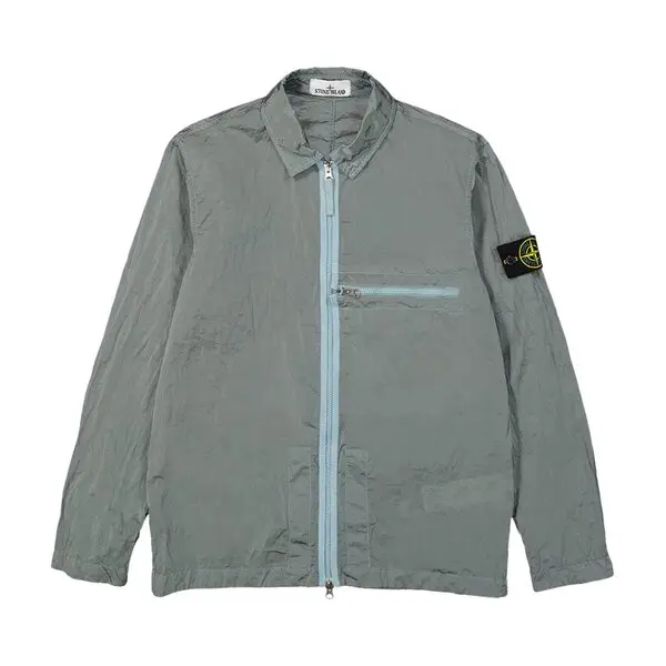 Stone Island Compass Patch Zip Up Jacket 'sky