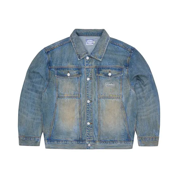 CORTEIZ Ardwear Panel Denim Jacket 'washed Indigo