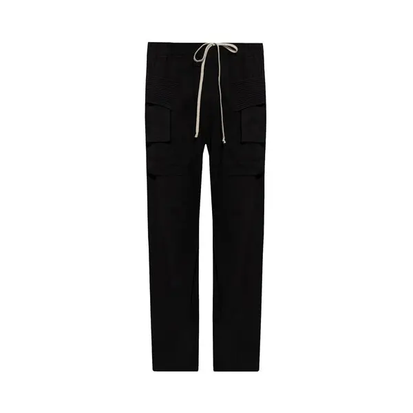 Rick Owens Creatch Cargo Drawstring Pants - Black