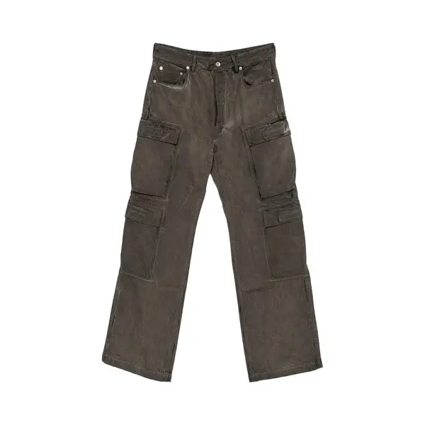 Rick Owens Double Cargo Denim Jeans 'dust