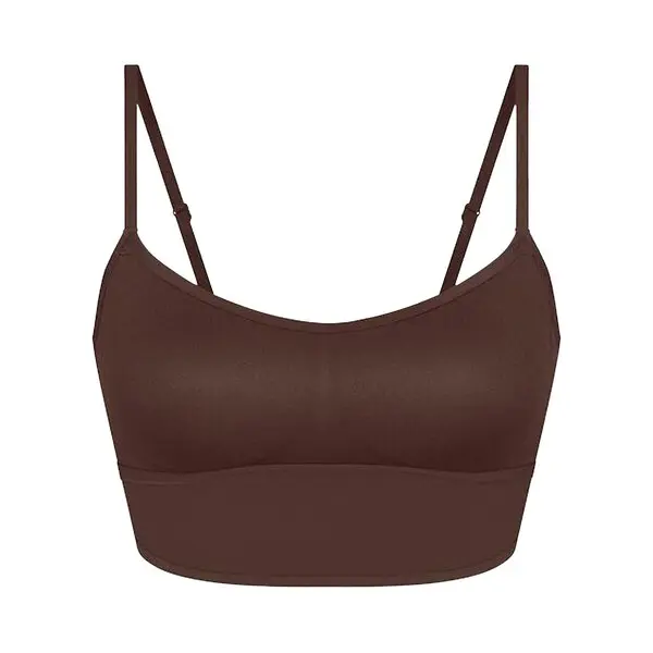 NIKESKIMS Matte Cami Bra Top 'dark Sepia - Brown