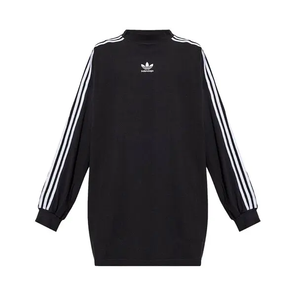 Balenciaga X Adidas Oversized Long-sleeve T-shirt - Black