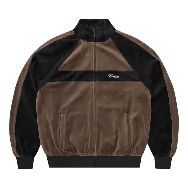 CORTEIZ Pista Velour Track Jacket /brown