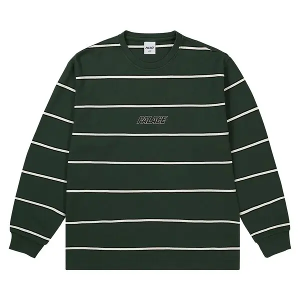 PALACE Duo Stripe Long-sleeve 'racey - Green